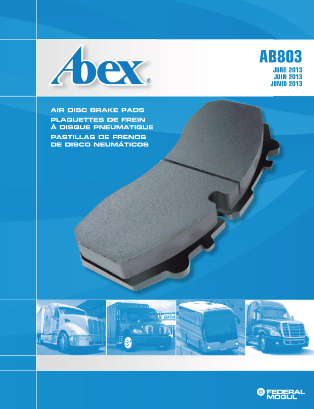 New Digital Abex Commercial Vehicle Air Disc Brake Catalog Now ...